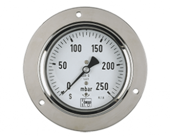 Kapsel manometer MAN-K til gasformige medier - Rustfrit stål - Se her