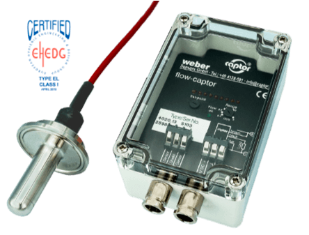 Flowswitch flow-captor 4120 S103 til flydende medier i fødevareindustrien